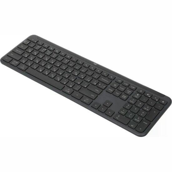 Клавиатура Logitech K950 черный беспроводная BT/Radio slim (920-012434)