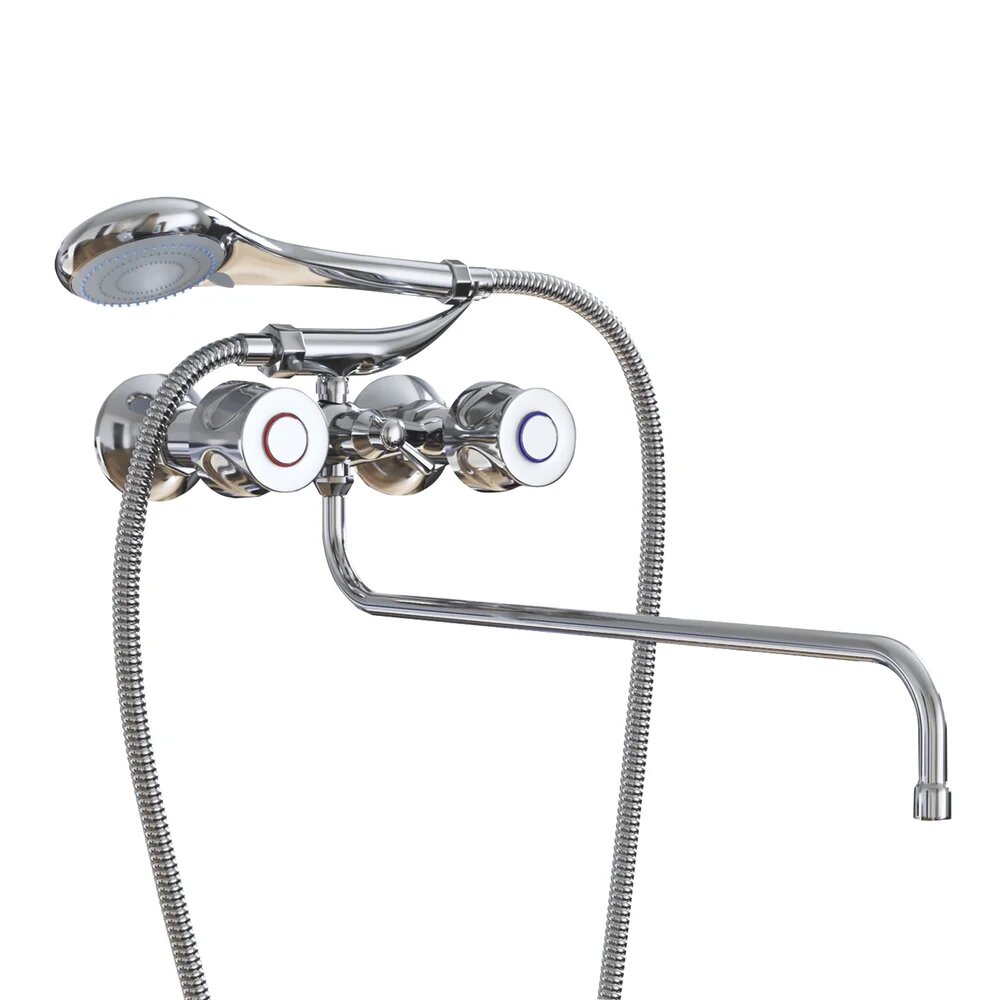 Смеситель для ванны и раковины 1/2 керамический MIXLINE ML01-02