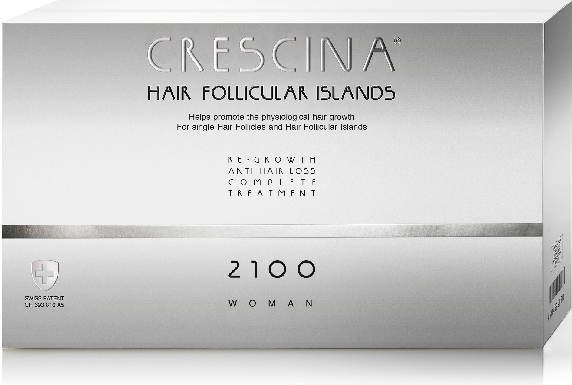 Crescina Crescina HFI 2100 10+10 Комплекс лосьонов против выпадения и для стимуляции роста волос, для женщин (20 ампул) Crescina Hair Follicular Islands Complex Woman 2100 №10+№10 100ml