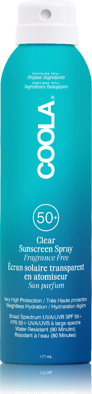 Coola Солнцезащитный спрей для тела без запаха SPF50 Classic Sunscreen Spray Fragrance-Free SPF50