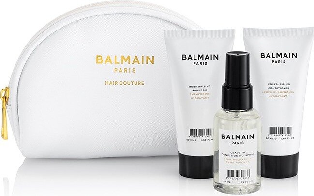 Balmain Белая косметичка со средствами для ухода White Cosmetic Care Bag 150ml