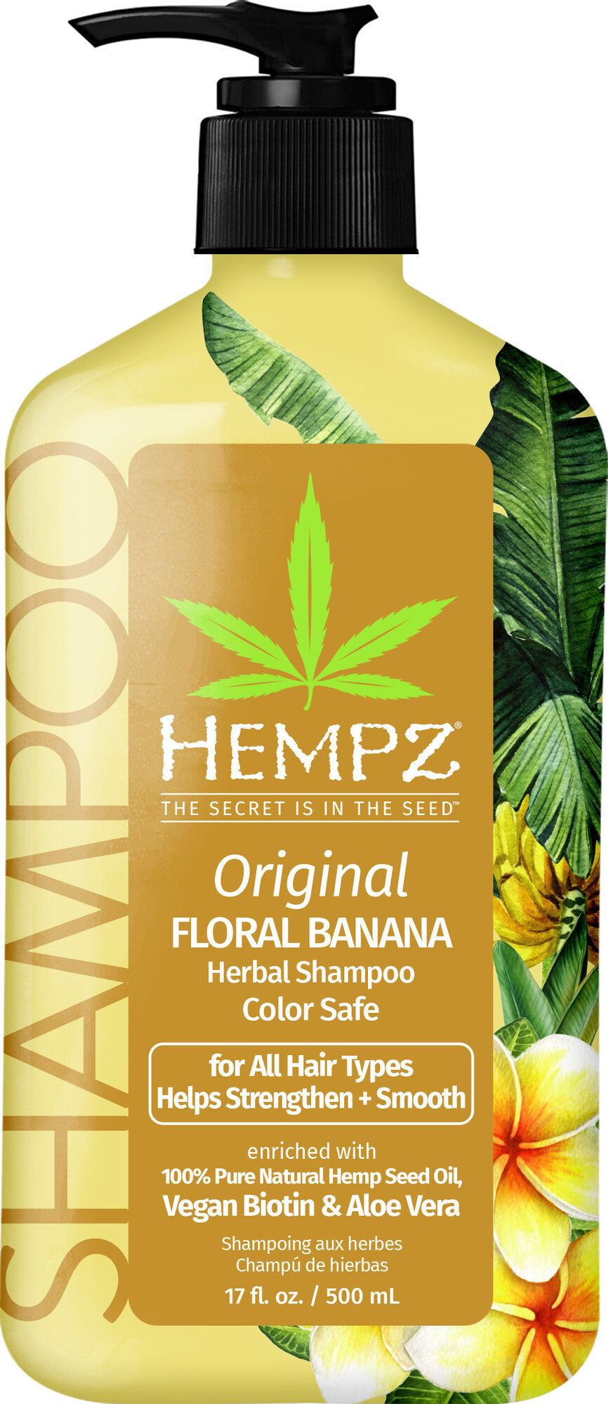 HEMPZ Шампунь "Оригинальный" для поврежденных и окрашенных волос 500 мл Original Herbal Shampoo For Damaged & Color Treated Hair 500 100g