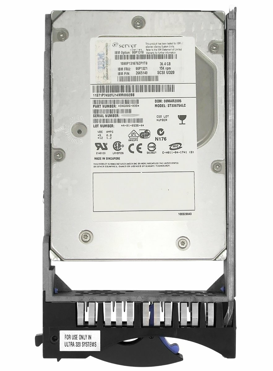 Жесткий диск IBM IBM 36.4Gb 15000 U320SCSI 3.5" HDD