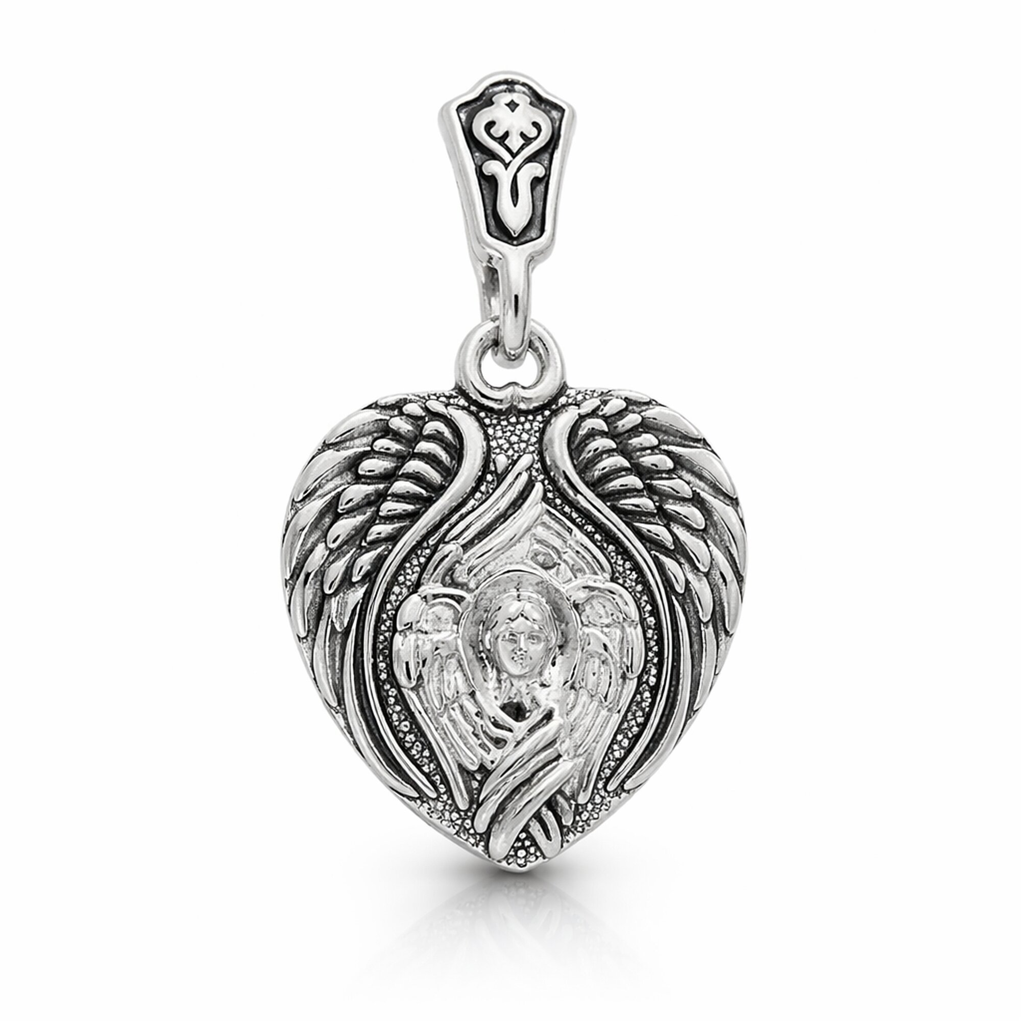 Подвеска, серебро, 925 проба, чернение