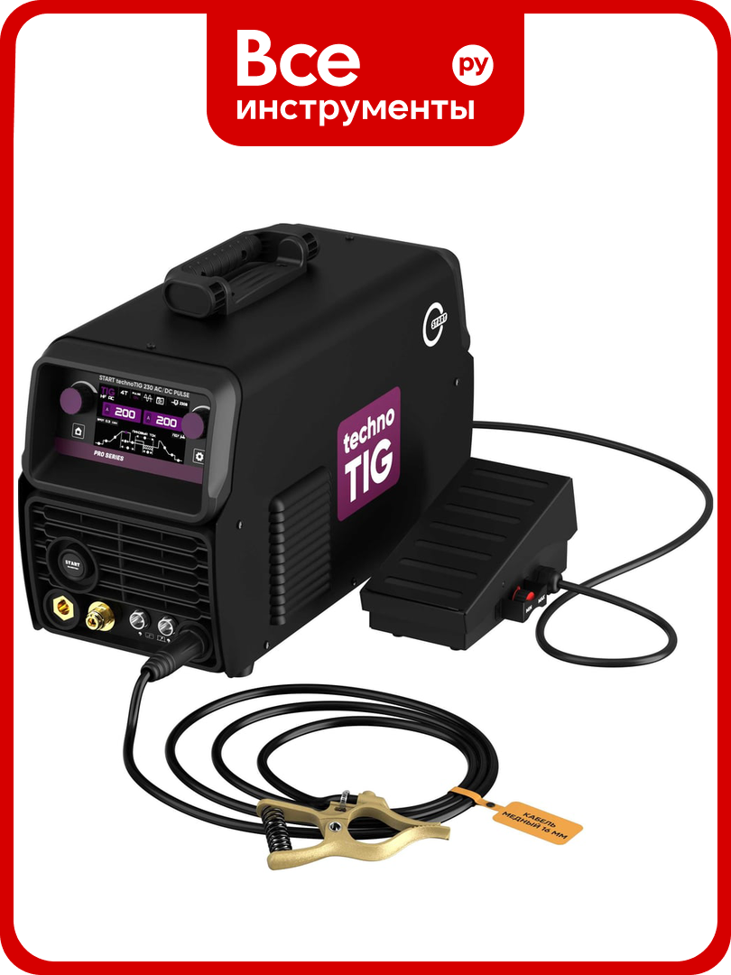 Установка аргонодуговой сварки Start technoTIG 230 AC/DC PULSE 3ST230TAP