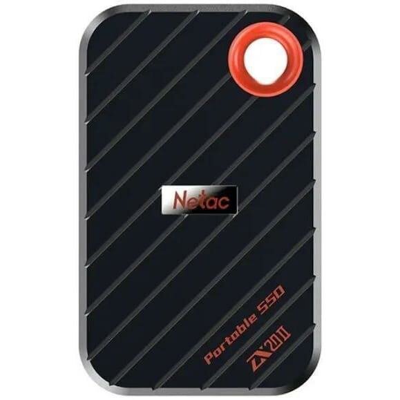 Накопитель SSD Netac USB-C 512GB NT01ZX20II-512-32BK ZX20 II черный