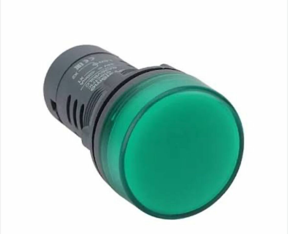 Лампа сигнальная SB7 моноблочная 22мм зеленая LED 230В АС SB7EV03MP Systeme Electric