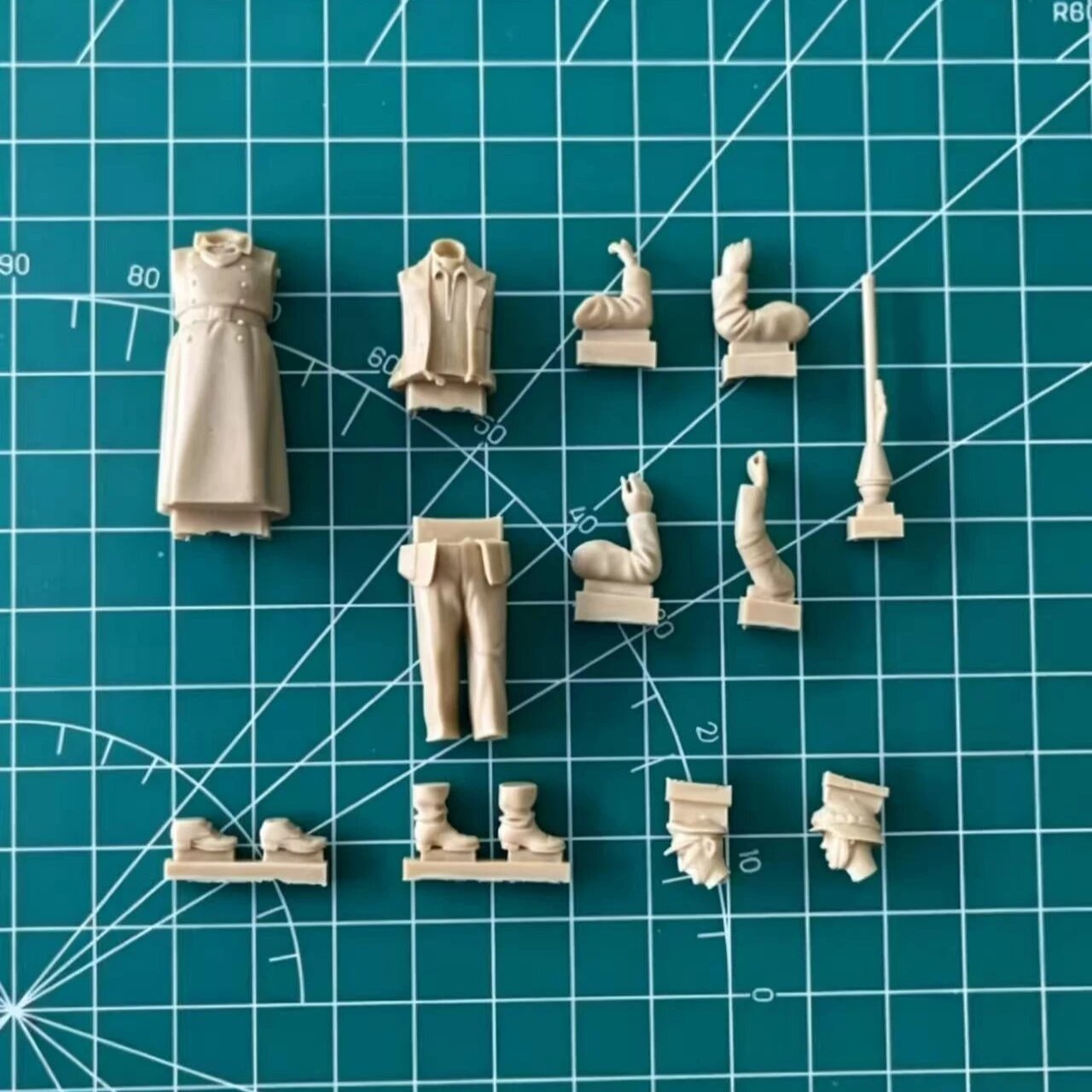 Масштаб 1/35, комплект модели из смолы, солдат и цижданский, 2-местная история, хобби, миниатюрная, в разобранном виде, неокрашенная диорама 1932X