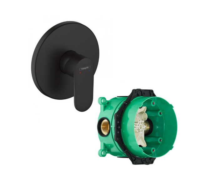 Смеситель для душа Hansgrohe Vernis Blend 71667670S (71667670+01800180) матовый черный