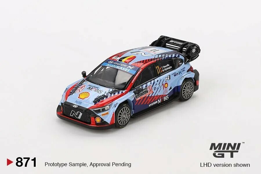 Машинка -MINIGT 1:64 Hyundai i20 N Rally1 Hybrid #11 2024 MGT00871-CH Car model toys