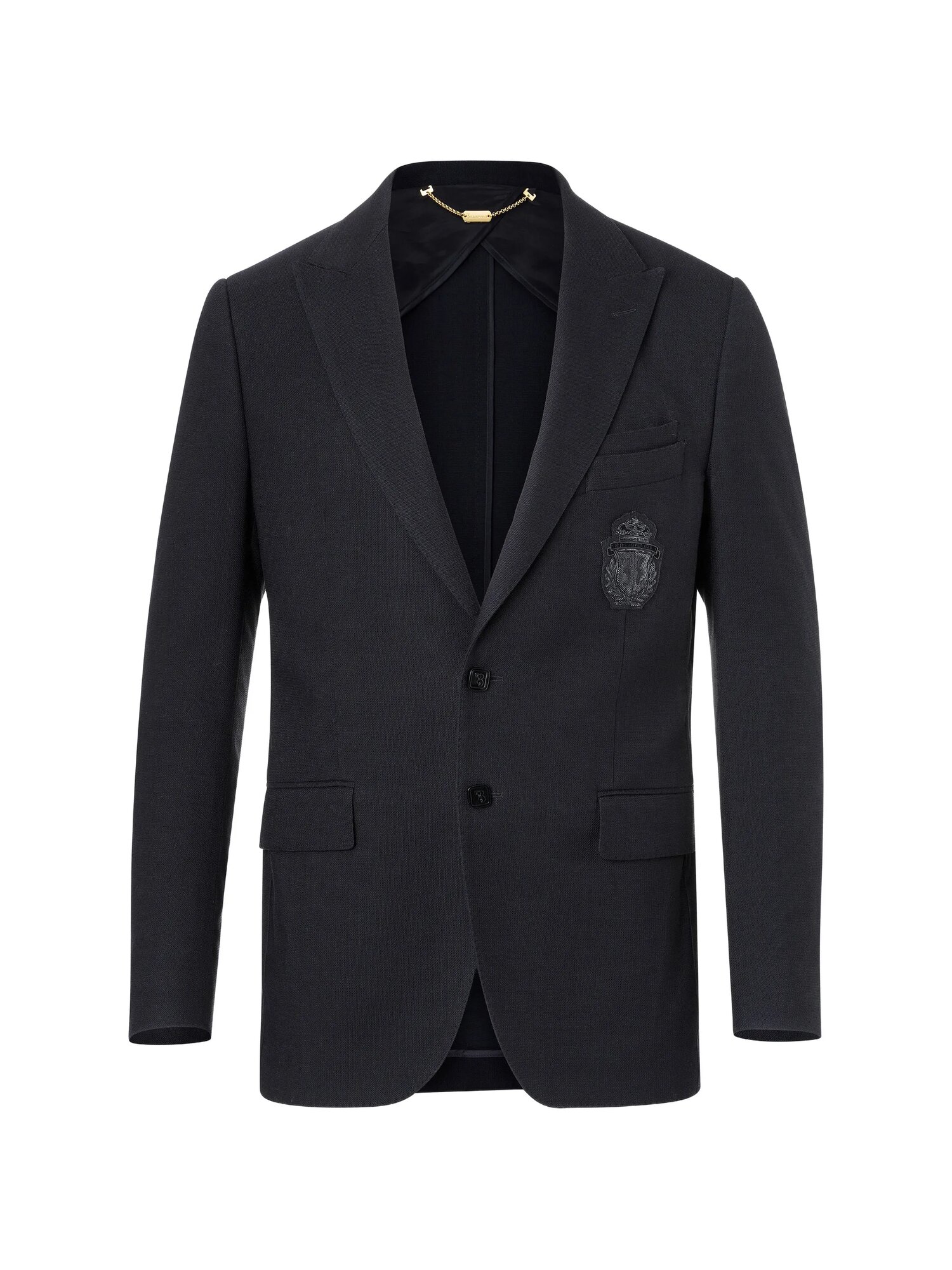 Пиджак Constant crest-patch single-breasted blazer