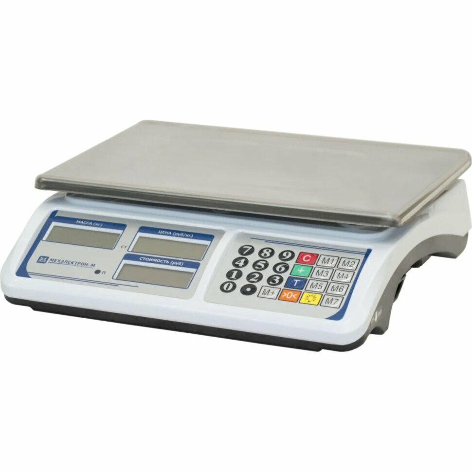Весы торговые Мехэлектрон-М ВР4900-15-2Д-ДБ 16 до 15 кг, LЕD, 2291847