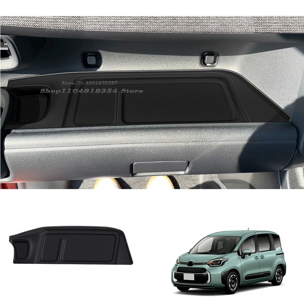 Для Toyota SIENTA 10 серии 2022 2023 2024, силиконовый ящик для хранения центральной консоли, боковой держатель для стакана с водой, ящик для хранения боковой двери