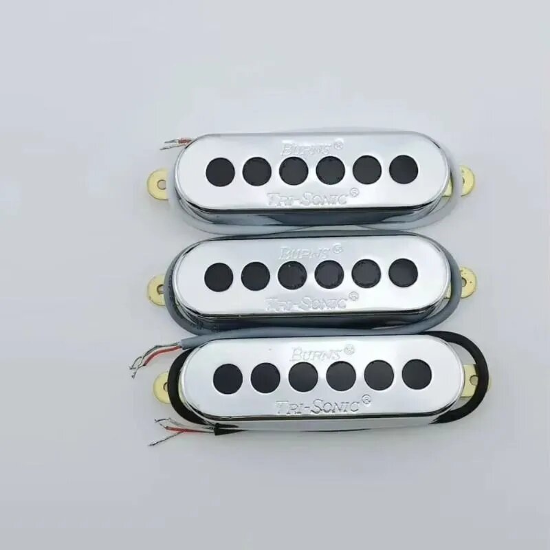 Гитарные звукосниматели Burns SSS Single Coil, хром, 1 комплект