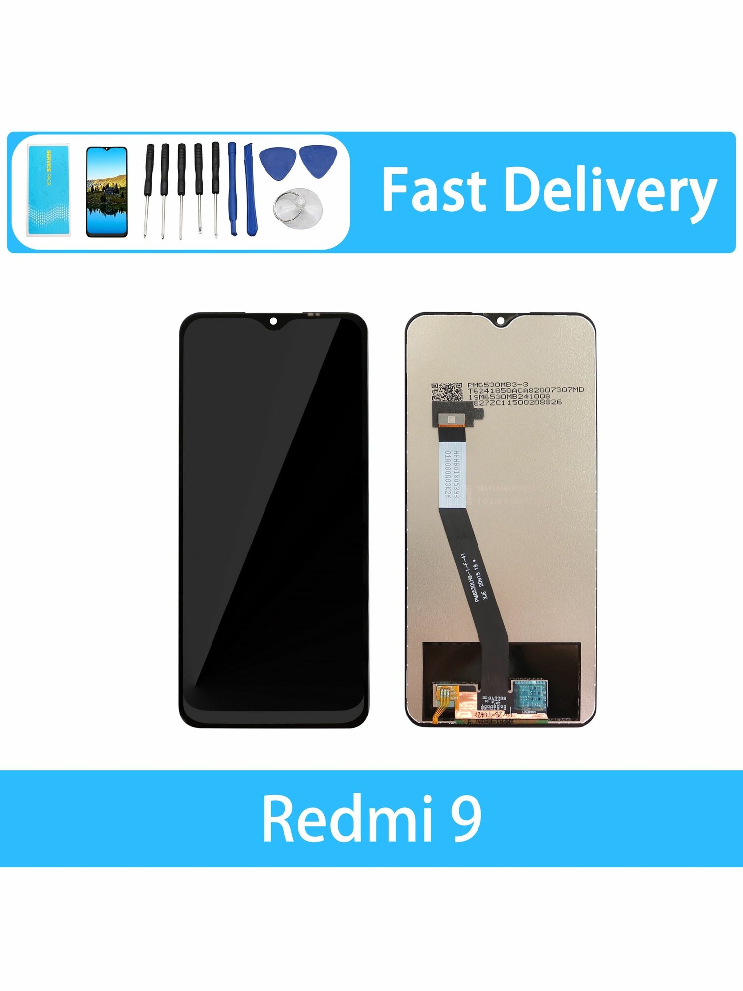 Дисплей для Xiaomi Redmi 9 / POCO M2 в сборе с тачскрином