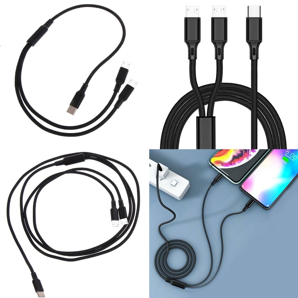 Кабель Type-C — Micro-USB 2 в 1, 50cm — фото 1