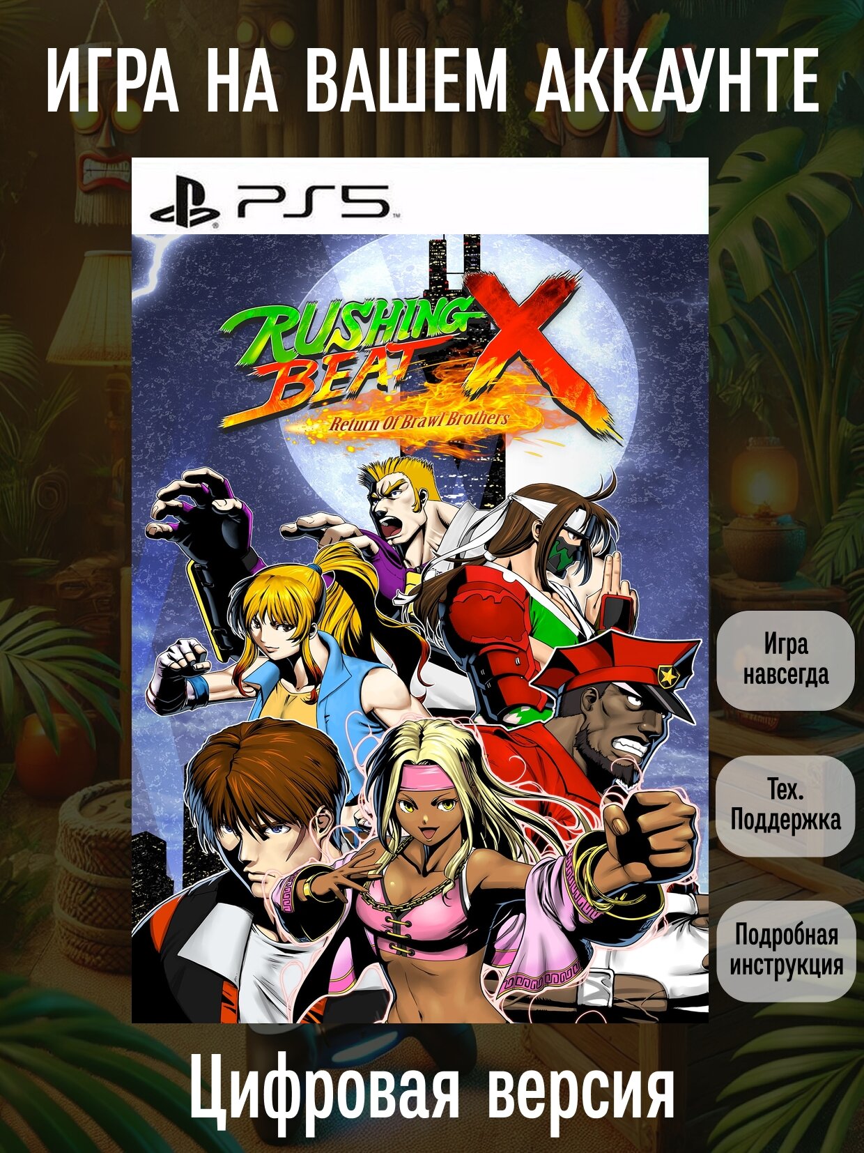 RUSHING BEAT X: Return Of Brawl Brothers | PlayStation | английский язык | Боевики