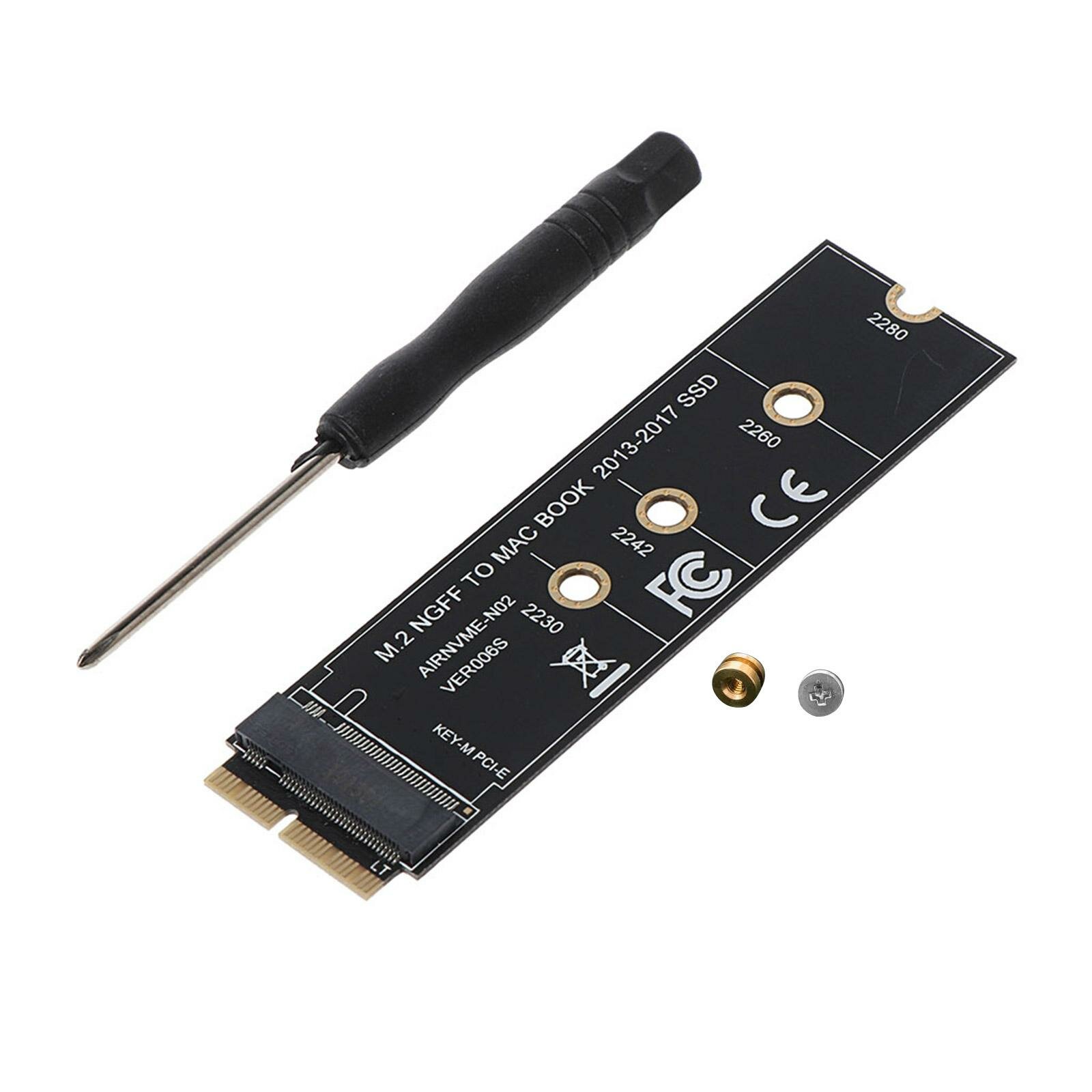 Адаптер PCIe-M.2 NVMe для MacBook, Черный