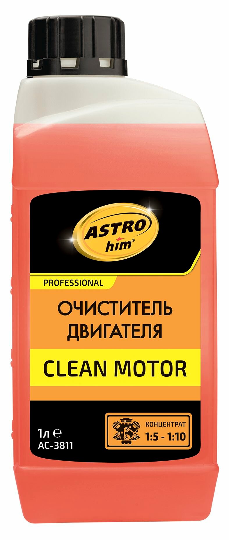 Очиститель двигателя, концентрат 1:5-1:10 1 л ASTROhim AC3811 ASTROhim AC3811