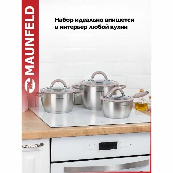 Набор посуды Maunfeld LEONA MF124LN01ST