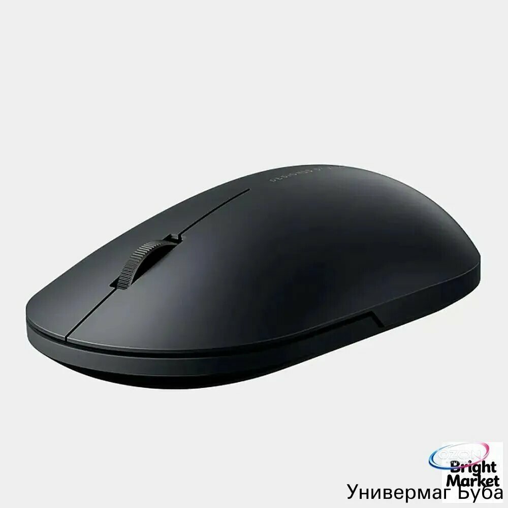 Мышь беспроводная Беспроводная мышь компьютерная Wireless Mouse 2, черный матовый