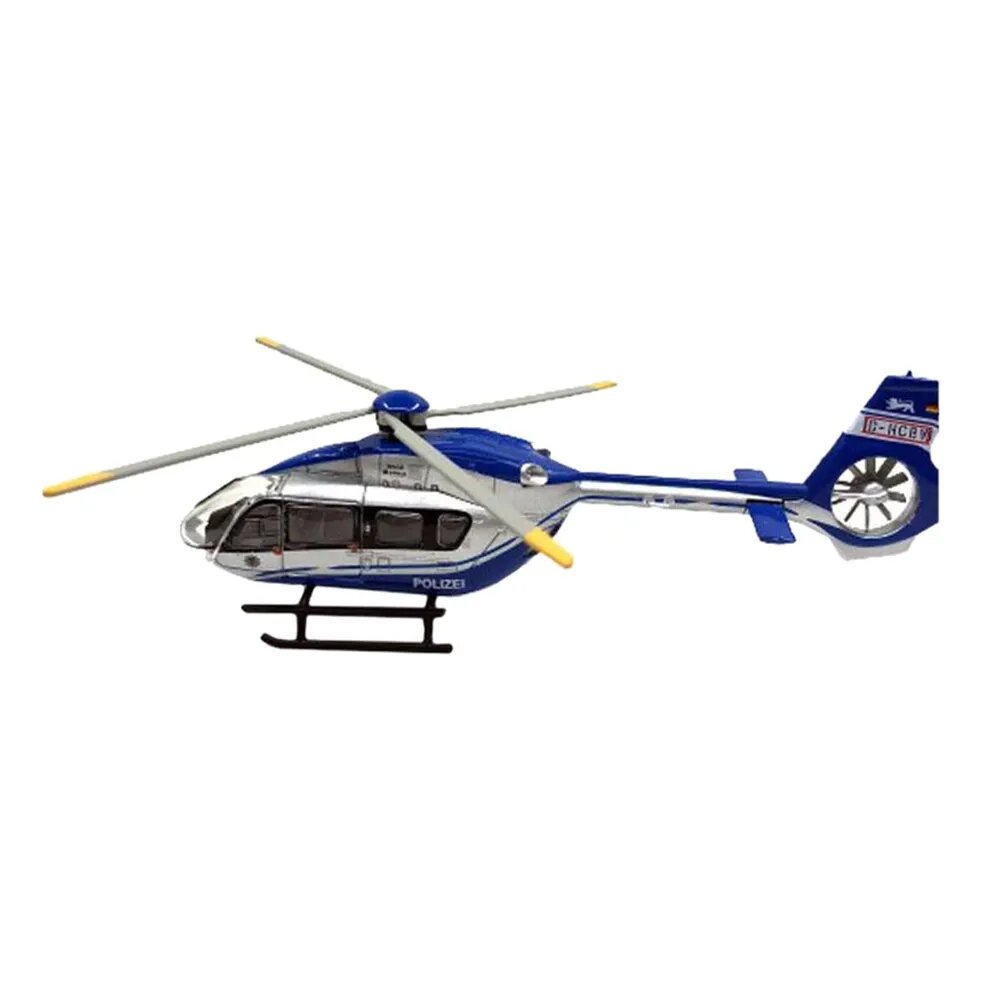 Металлическая модель вертолета Полиции Airbus H145, масштаб 1:87, игрушка для мальчиков