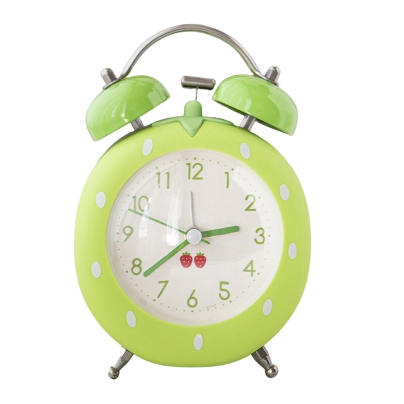 Большой рингтон Strawberry Creative snooze Small alarm Clock-Зеленый