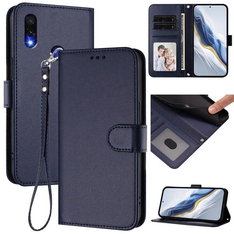 Чехол для Xiaomi Redmi Note 7, Xiaomi Redmi Note 7 Pro защитный, противоударный, книжка с магнитом / Сяоми Редми Нот 7, Редми Нот 7 Про