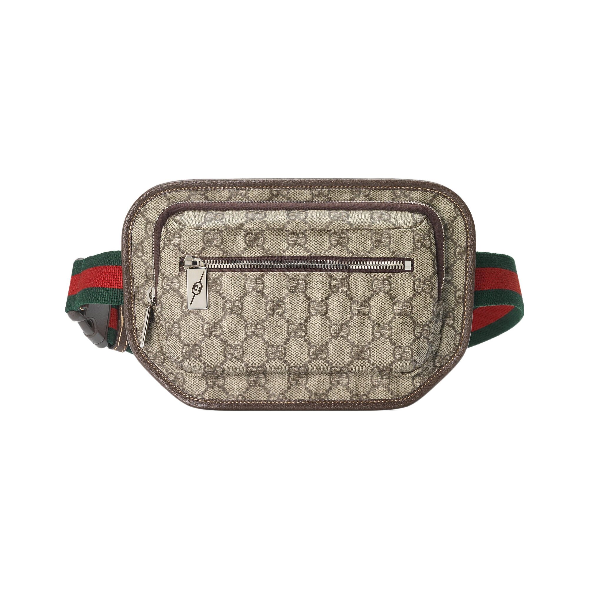 Сумка GUCCI, коричневый/бежевый — фото 1