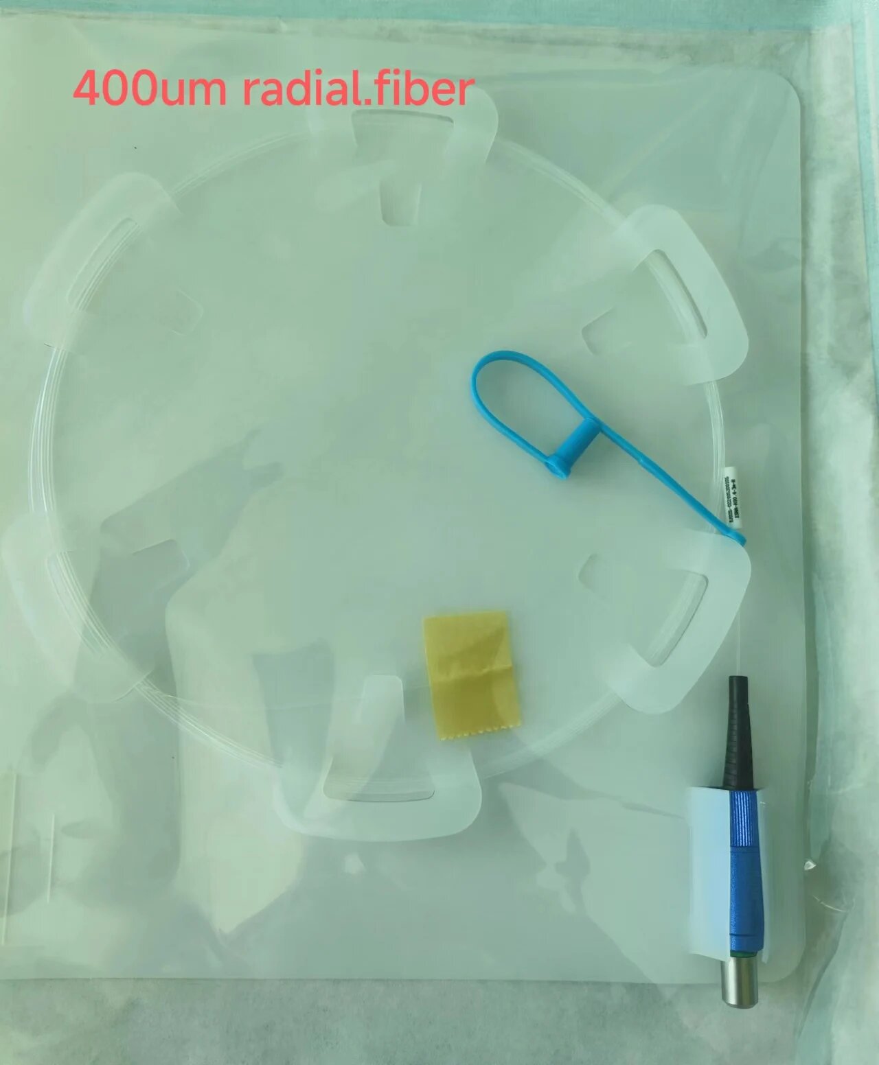 400um radial fiber оптоволоконное волокно, голубой