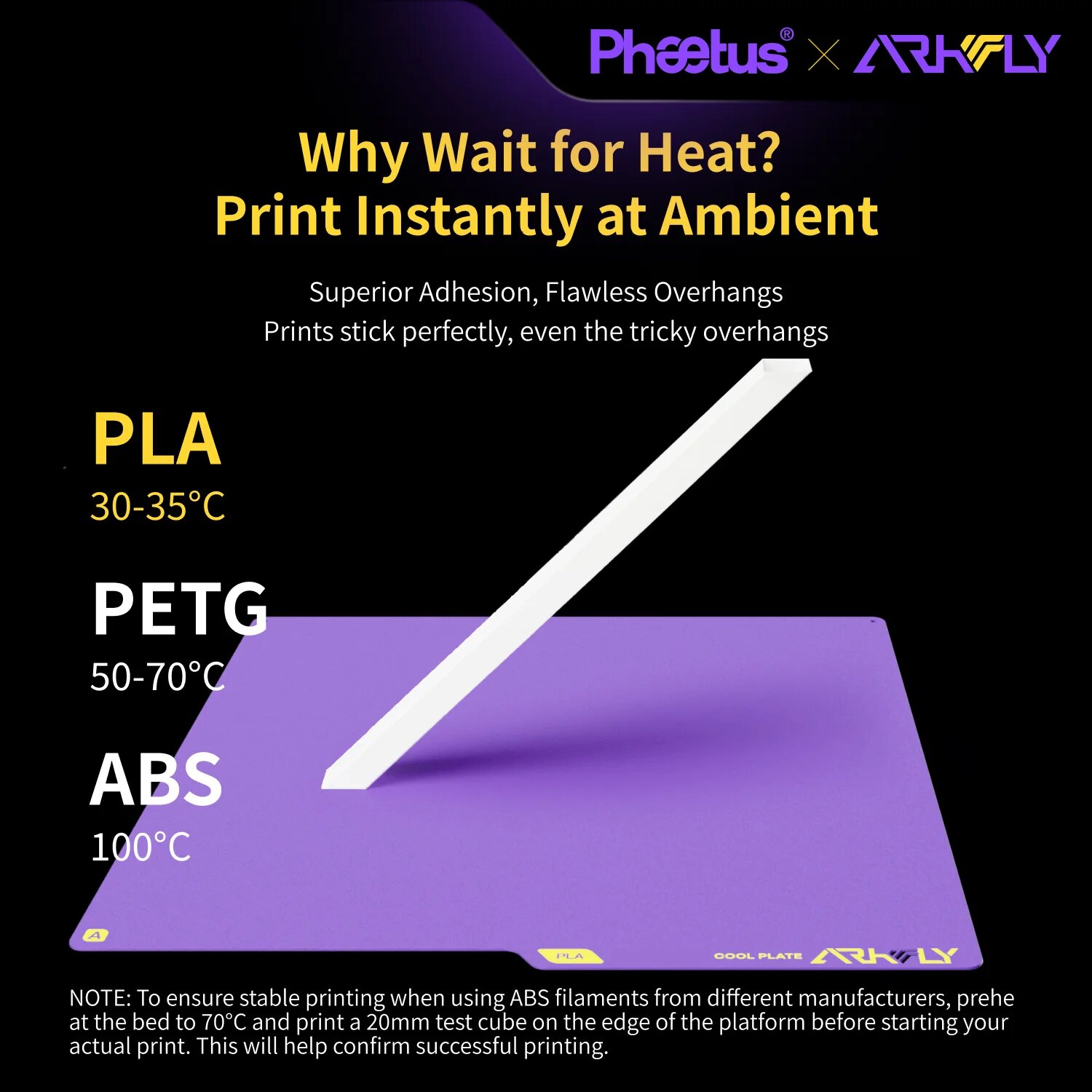 Phaetus Build Plate Cobweb/POPweb Cool Plate для 3D-принтеров For AD5M AD5X