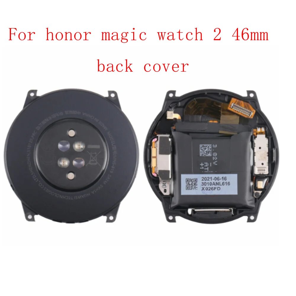 Для Honor Magic Watch 2, 46 мм, задняя крышка, корпус задней двери, запасные части, часы2 MNS-B19