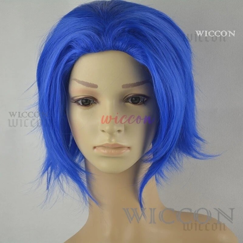 Косплей костюм Леви МакГарден из аниме Fairy Tail Синий, L, wig