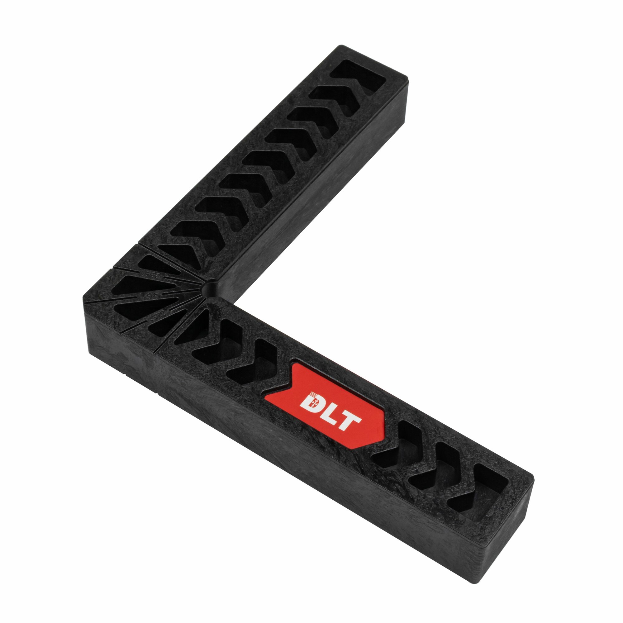 Угольник столярный пластиковый черный DLT,160X160ММ