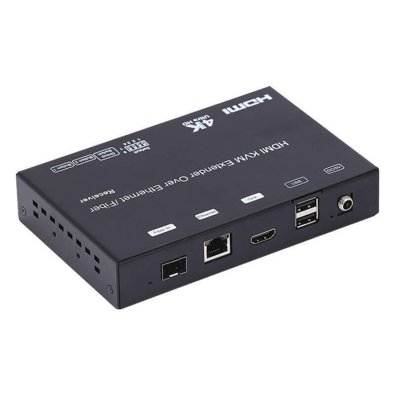 Удлинитель 4K HDMI+USB KVM по витой паре/оптике (приемник)