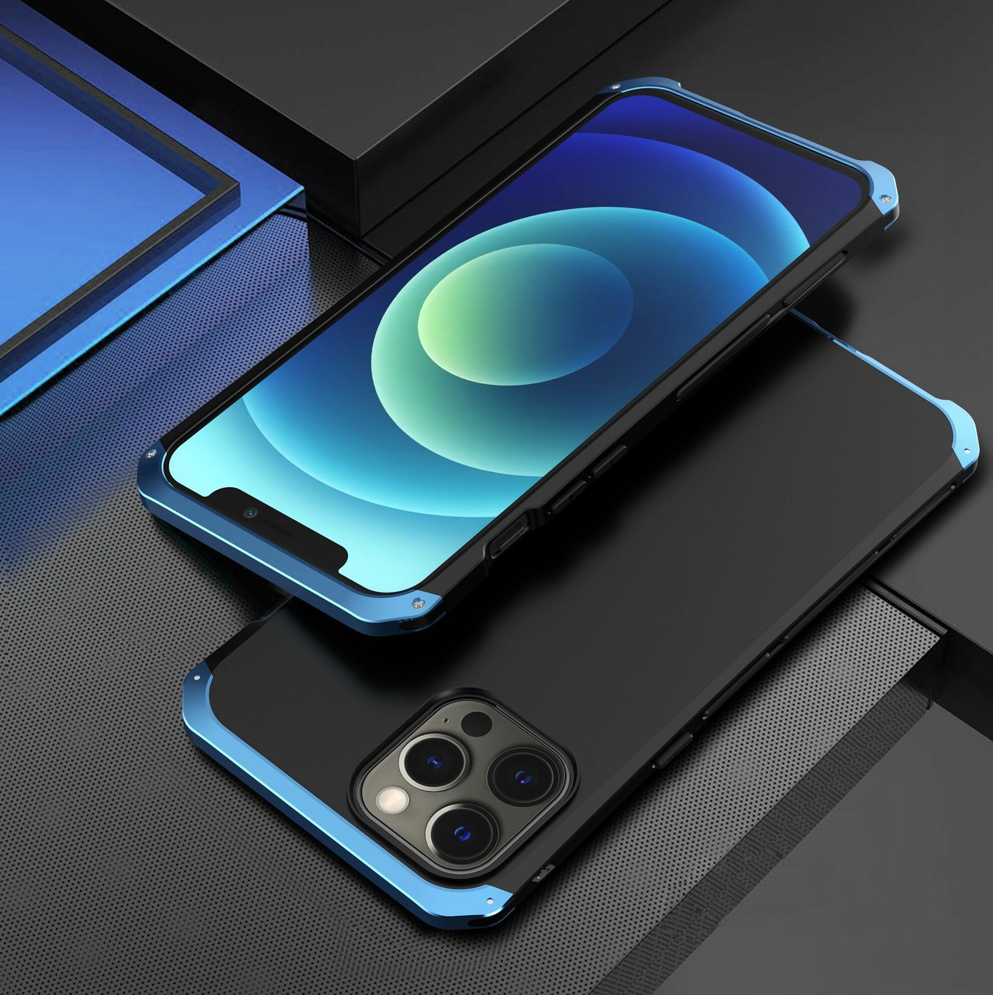 Чехол iPhone 12 / 12 Pro Element Box синий