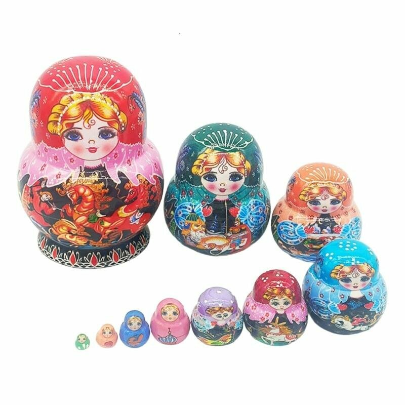 Русские матрёшки ручной работы, 10 слоёв