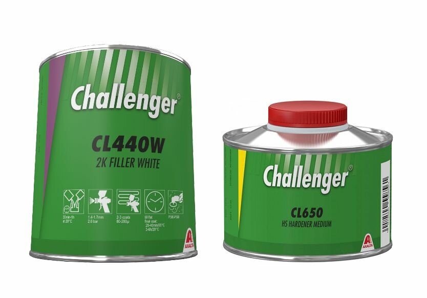 CHALLENGER CL440 Грунт наполнитель белый (1л+0,25л) /6/