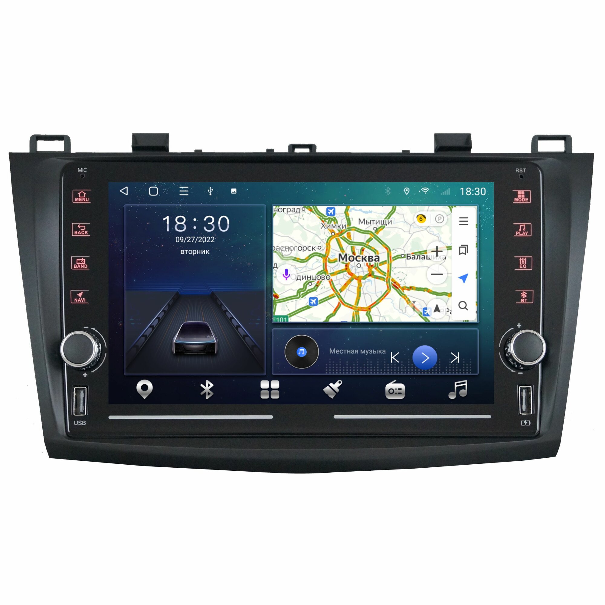 Магнитола Epic K9 Mazda 3 BL 2009-2013 - Android 12 - 8 ядер - CarPlay - QLED экран - DSP процессор - 4G(Sim)