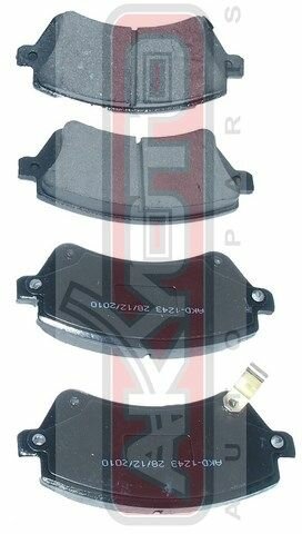 Тормозные колодки дисковые передние для а/м Toyota Corolla, Akyoto AKD1243