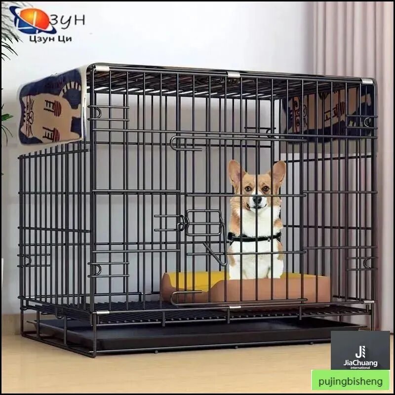 Клетка для животных металлическая с двумя дверцами 60 45 45 см