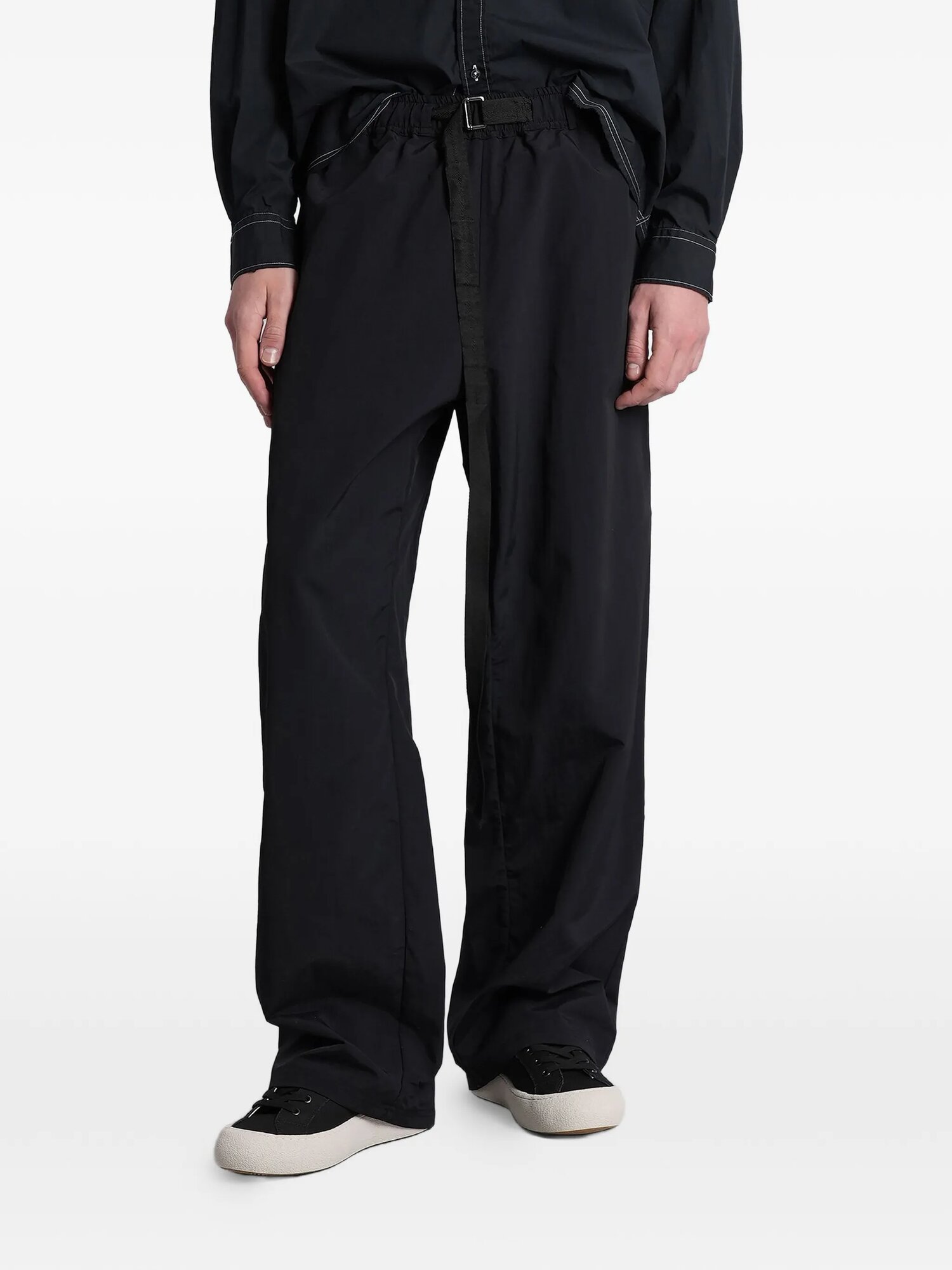 Брюки Brooklyn belted elasticated-waistband trousers