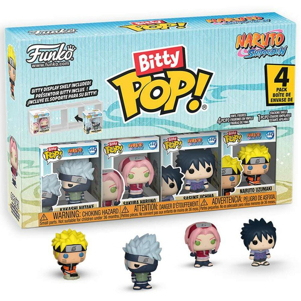 Набор фигурок Funko Bitty POP! Naruto: Shippuden Kakashi Hatake & Sakura Haruno & Sasuke Uchiha & Naruto Uzumaki 89863