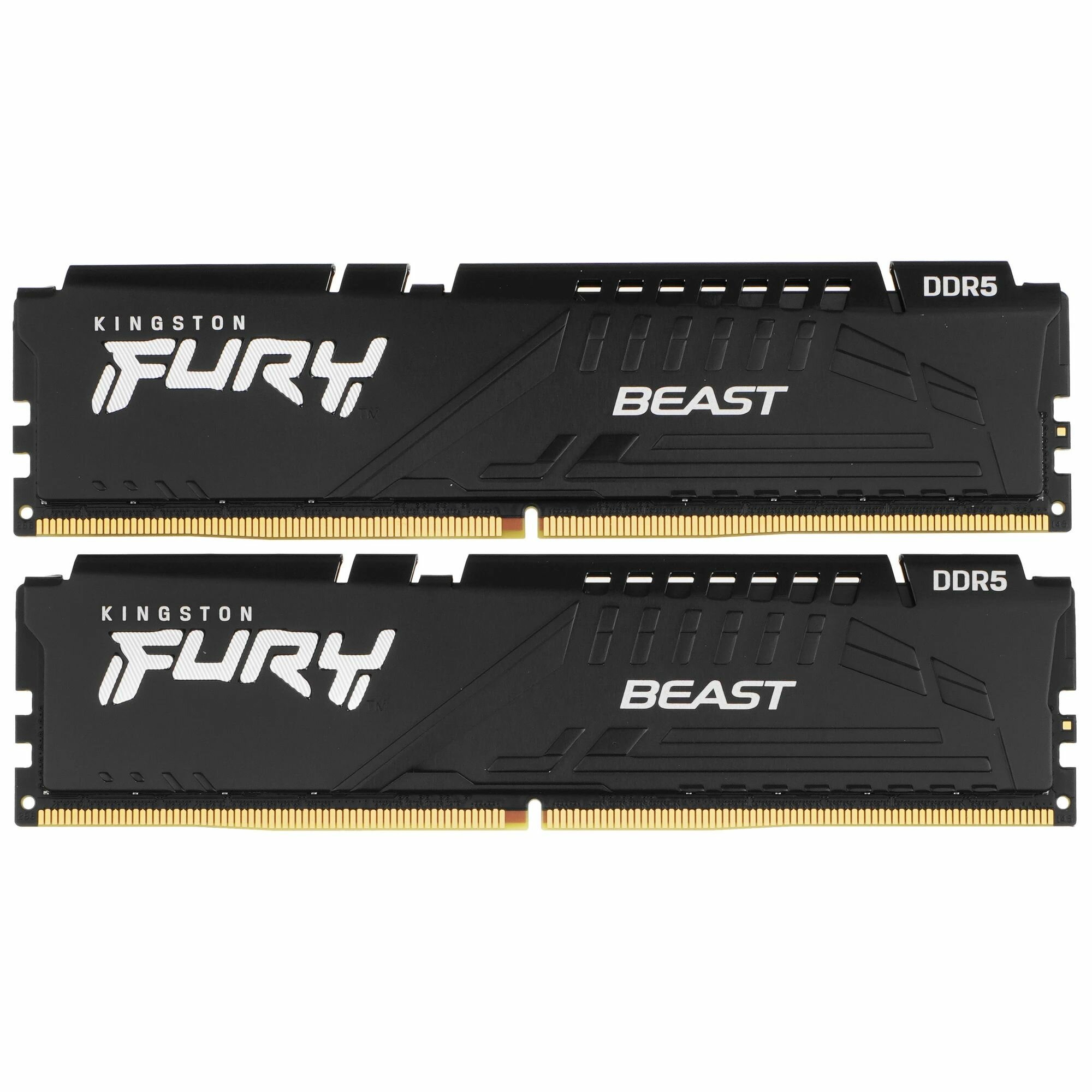 Оперативная память UDIMM Kingston Fury Beast Black AMD (KF556C36BBEK2-64) 64 ГБ - DDR5, 32 ГБ х 2 шт, 5600 МГц, PC44800