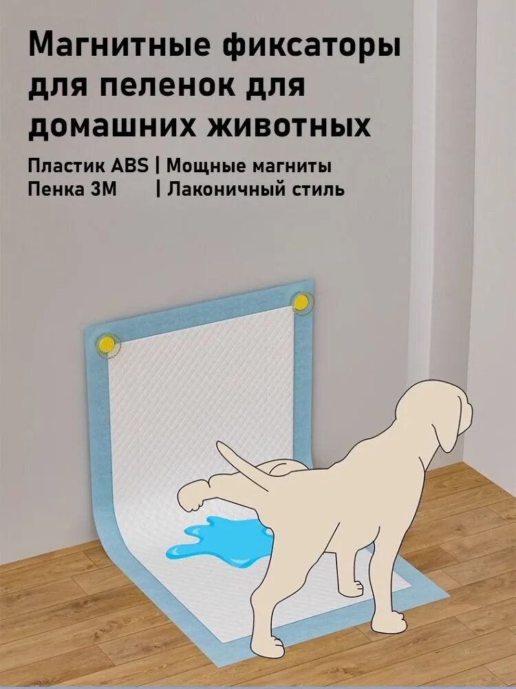 Крепление для пеленок для собак, самоклеящиеся зажимы для фиксации пеленок, переносной туалет для кобелей, товары для гигиены питомцев