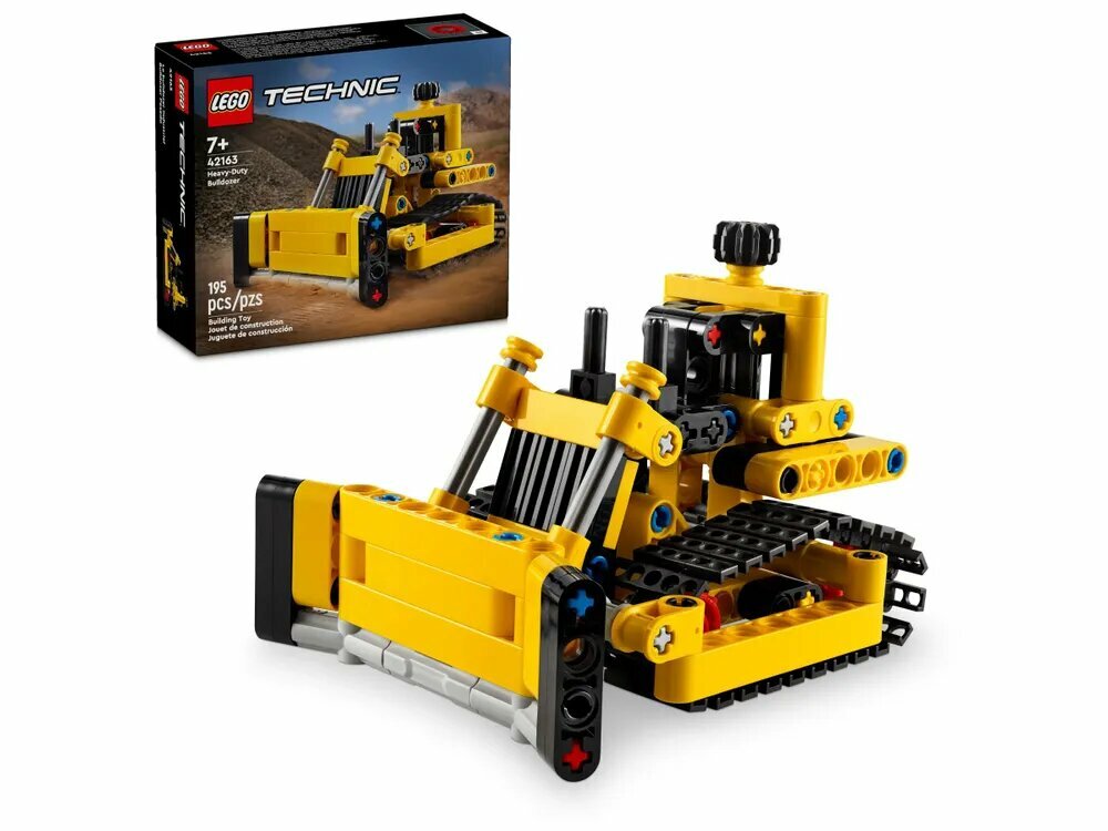 Лего Technic серия, LEGO 42163 Мощный бульдозер, lego конструктор для мальчика, лего для девочек