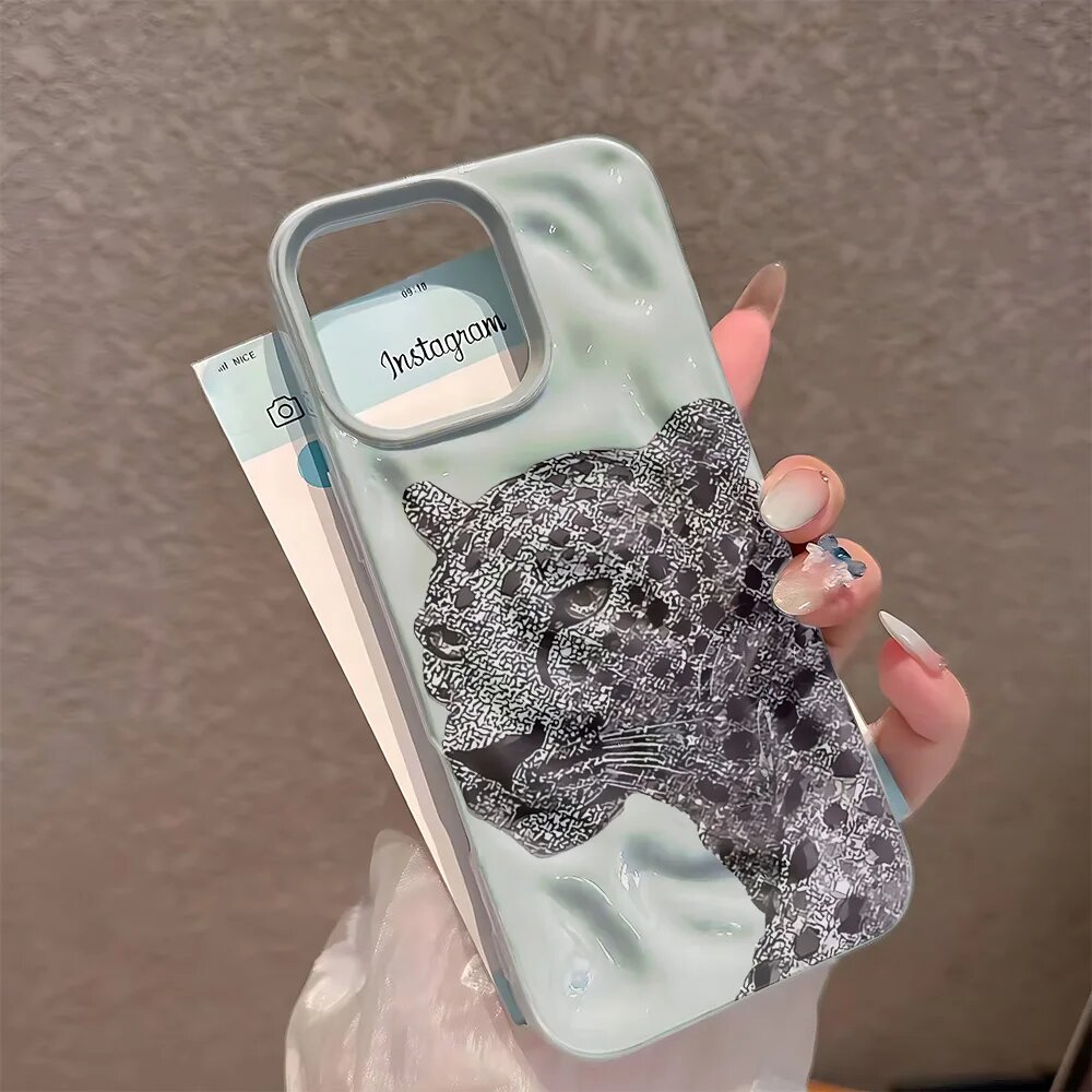 Стильный чехол для телефона с гепардом для iPhone 17 Air, 11, 12, Зеленый, Green, For iphone 17 Pro