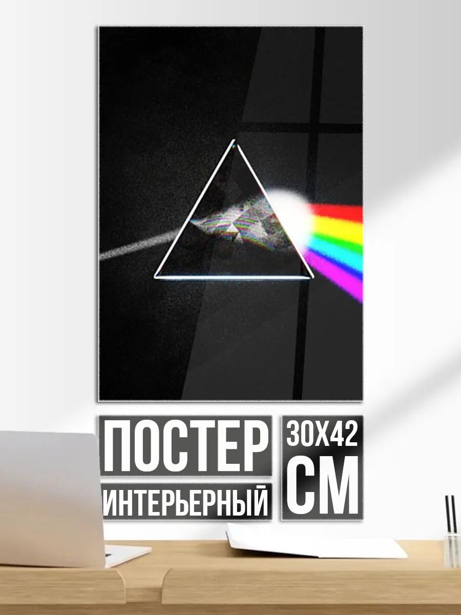 Постер на стену Pink Floyd - Пинк флойд глитч