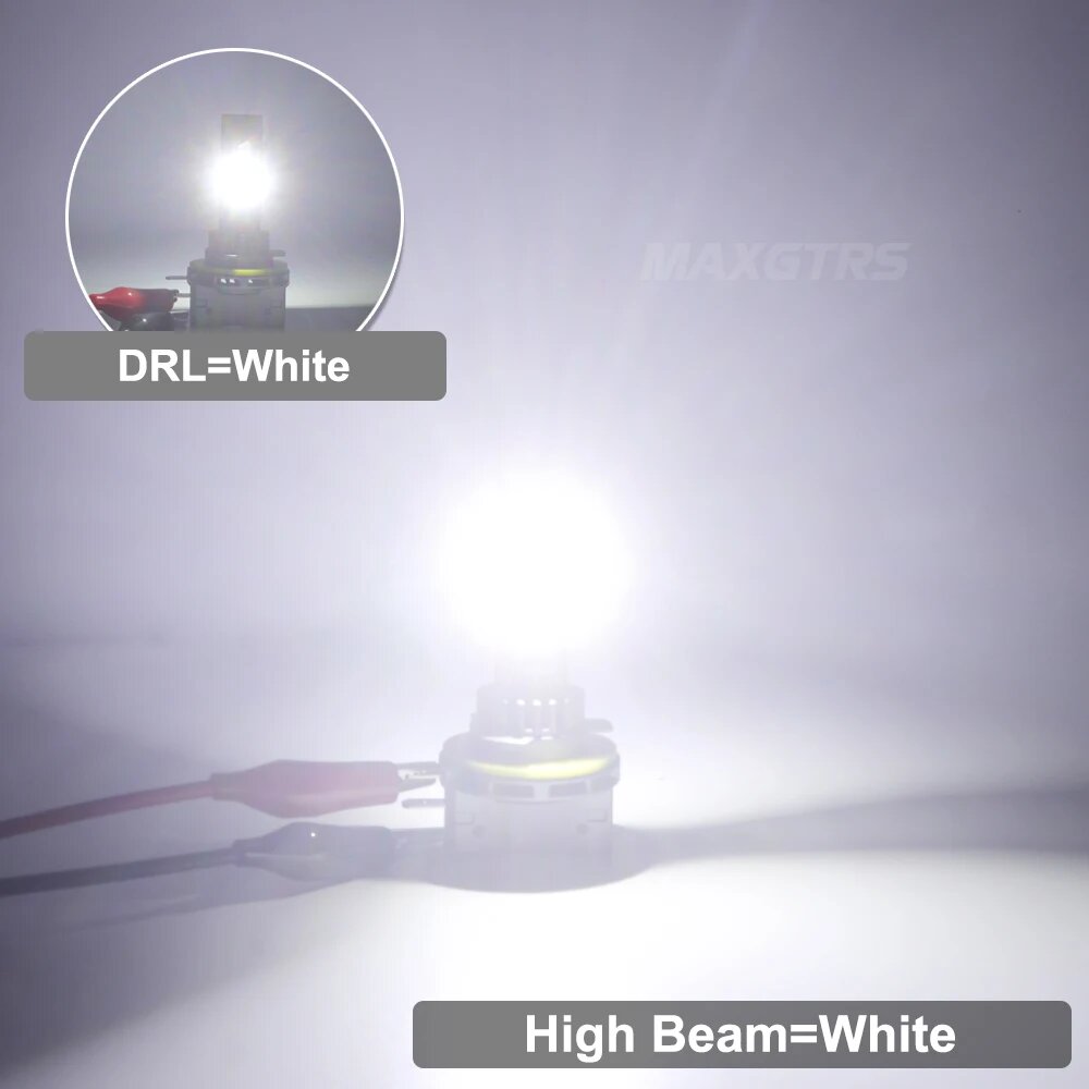 2x H15 LED фары, White, 30000Lm, Canbus