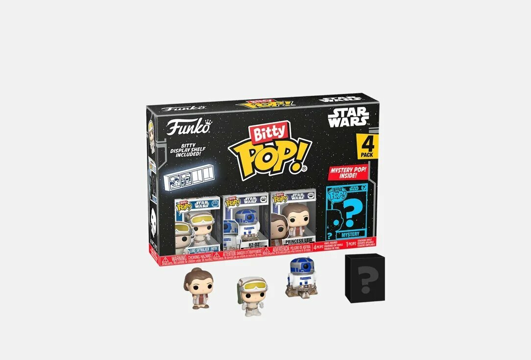 Funko Bitty POP! Star Wars S2 Luke+R2-D2+Princess Leia+Mystery Фигурка 1 шт